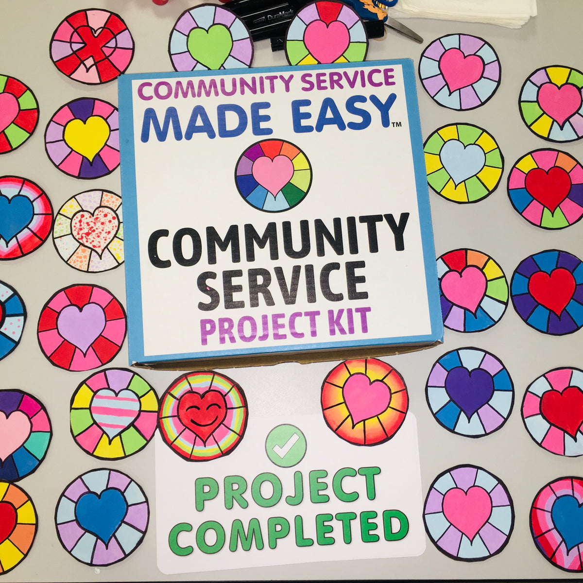 Community Service Project Kit - Paint & Donate Small Mandalas ...